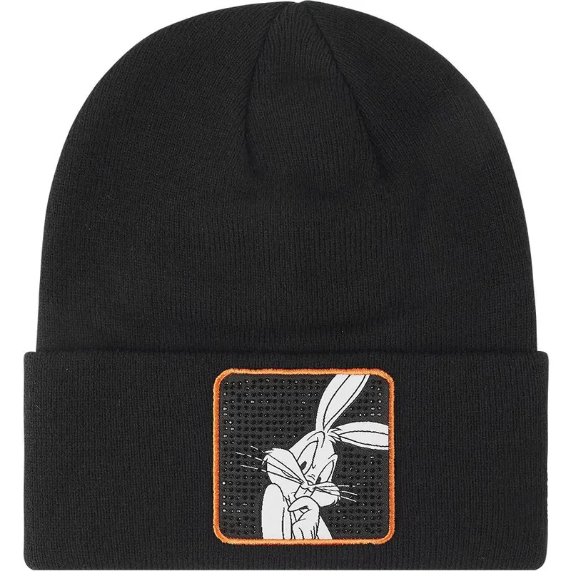 Capslab Bugs Bunny BON TBU1 Looney Tunes Black Beanie: Caphunters.mt